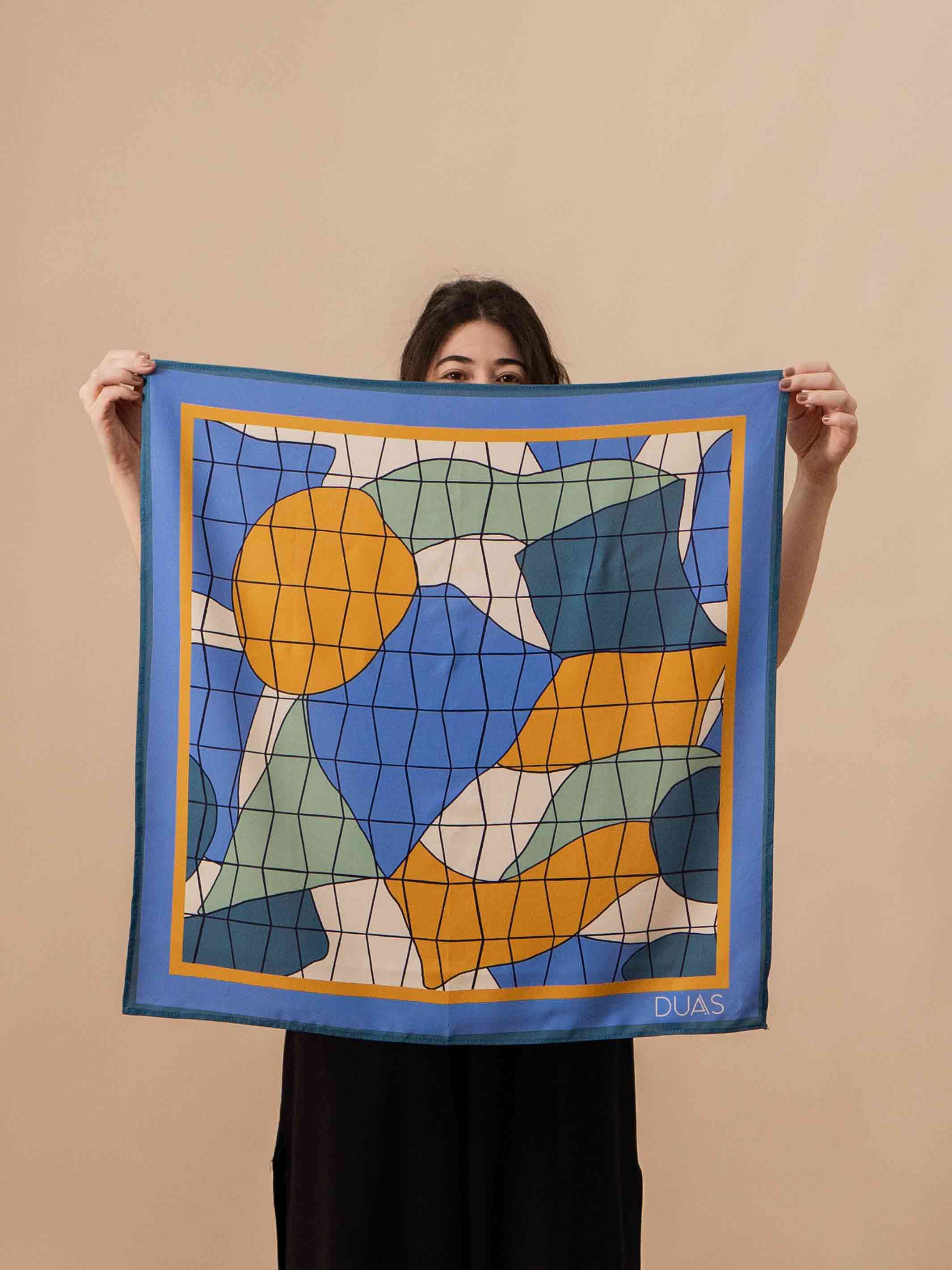 Lenço Estampado Vitral | DUAS Design